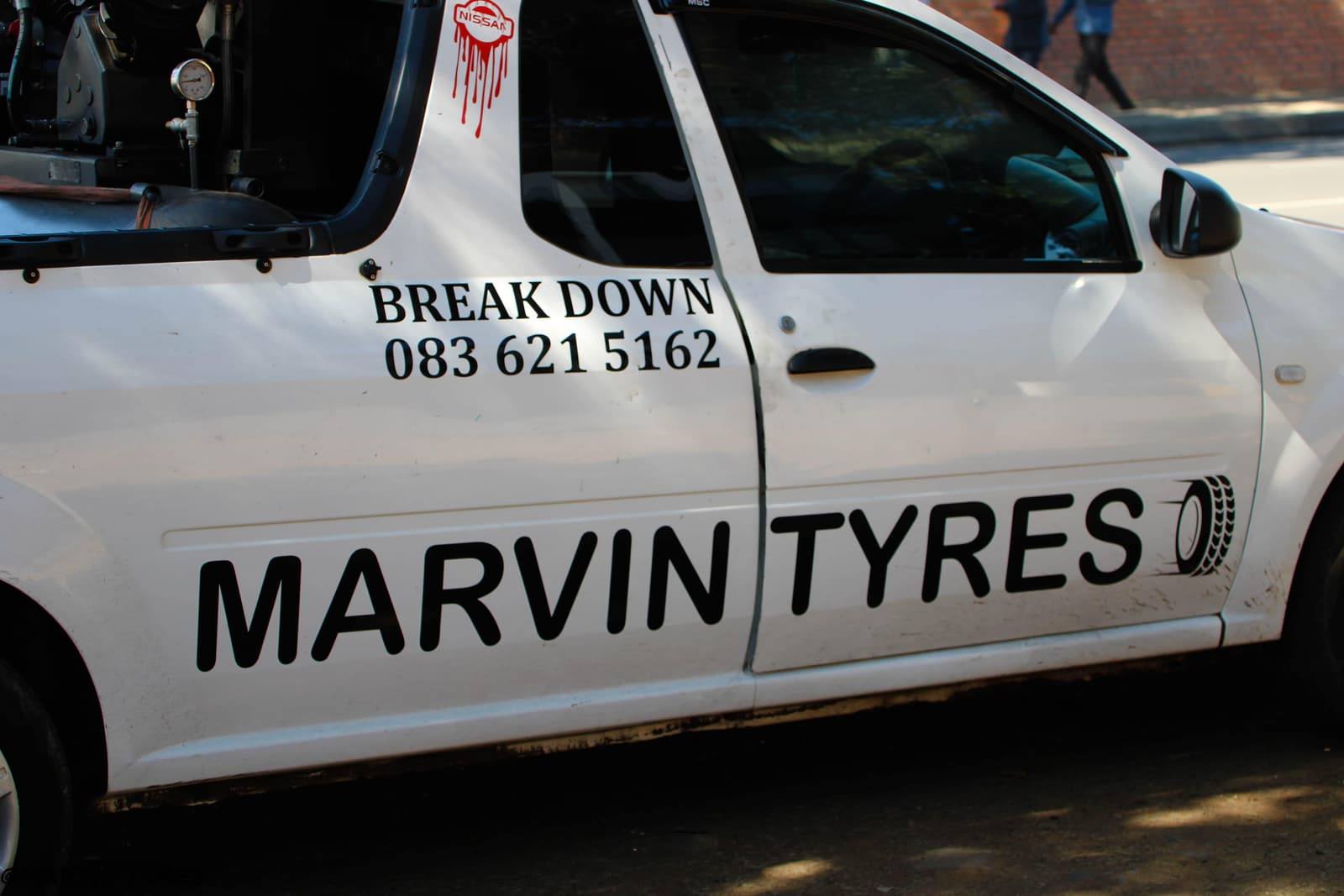 Tyre Break Down service at Marvin Tyres